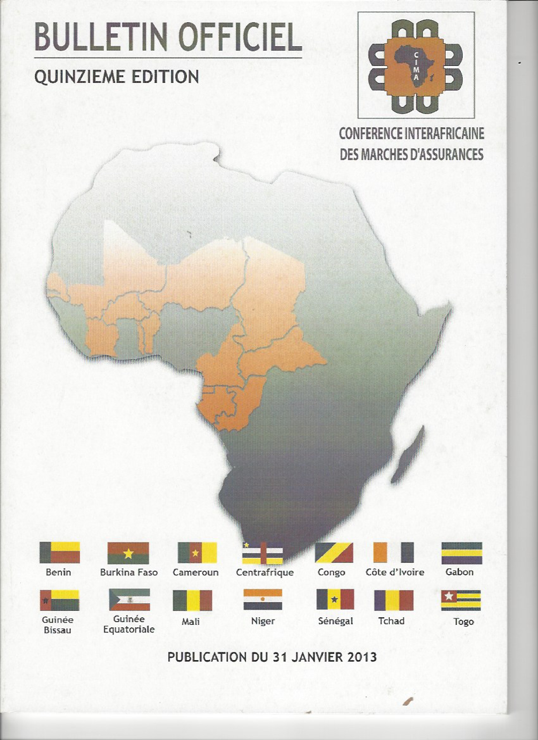 Bulletin officiel 15e édition – CIMA